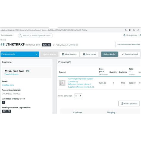 Delete Orders Prestashop Module