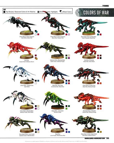 Tyranids Color Scheme Tutorial Warhammer Tyranid Colors Fplz