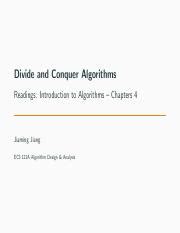 Divide Conquer Pdf Divide And Conquer Algorithms Readings Introduction To Algorithms
