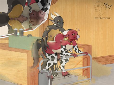 Rule 34 Anal Anal Sex Animal Print Anthro Azrealm1 Barn Bodily Fluids