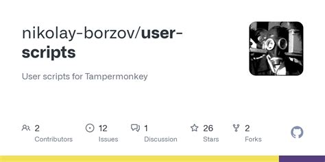 GitHub Nikolay Borzov User Scripts User Scripts For Tampermonkey