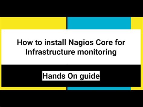 Install Nagios Core In Ubuntu Install Plugins Configure Infrastructure Monitoring