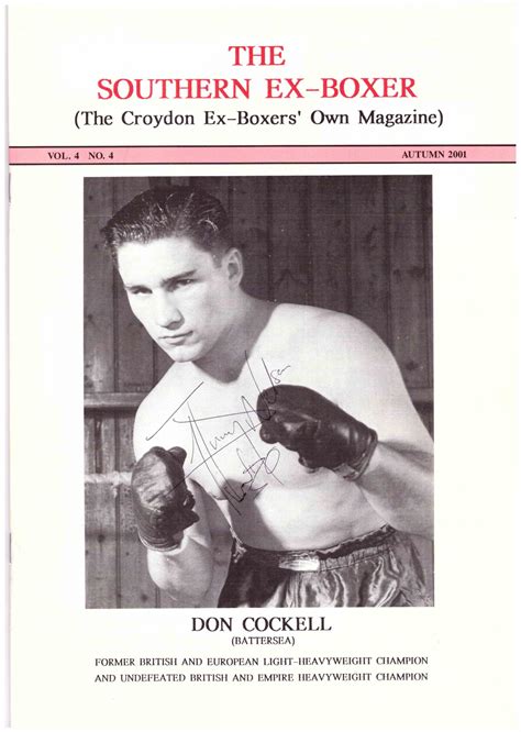 Don Cockell Autograph African Ring