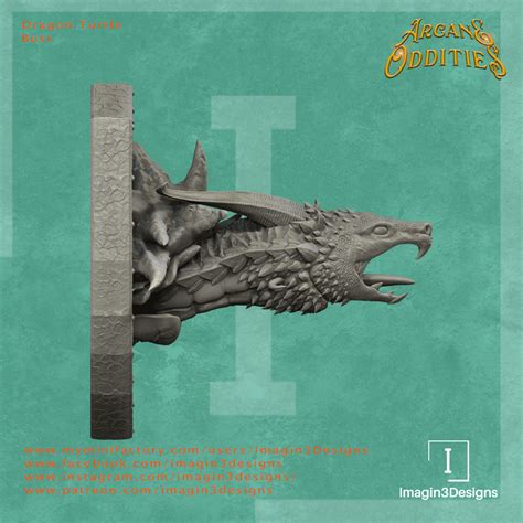 3d File Pre Supported Dragon Turtle Bust・3d Printable Design To