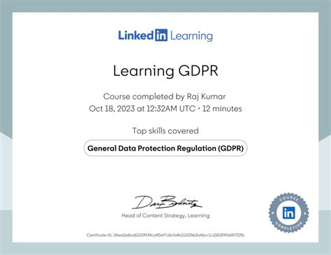 Raj Kumar On Linkedin Certificate Of Completion