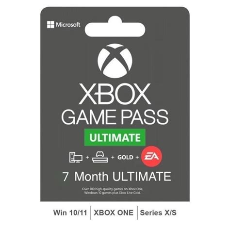 ᐉ Подписка Xbox Game Pass Ultimate 7 месяцев Xbox One/Series и Windows ...