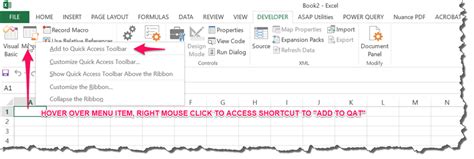 Microsoft Excel — The Basics Of The “qat” By Don Tomoff Lets Excel
