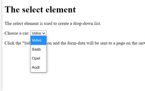 Html Can T Tab Inside Select Tag Stack Overflow