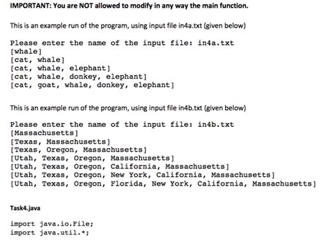 solved task 4 15 pts the program task4 java given below