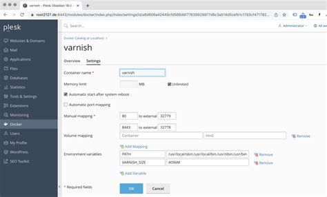 resolved problems of config of varnish using docker plesk forum