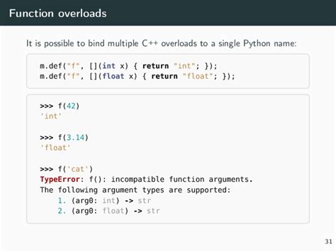Pybind11 Seamless Operability Between C11 And Python Speaker Deck