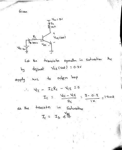 Solved In The Circuit Of Fig Determine The Maximum Value Of V CC Answer