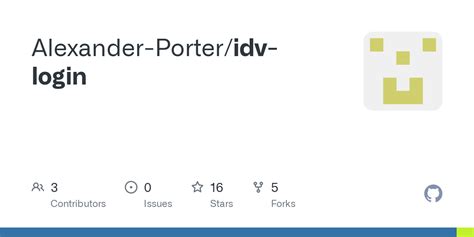 GitHub Alexander Porter Idv Login