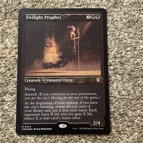 エッチング Foil 524 黄昏の預言者twilight Prophet Cmm Bf 黒r 英語 統率者マスターズ緑｜売買された