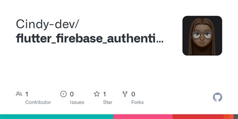 GitHub Cindy Dev Flutter Firebase Authentication