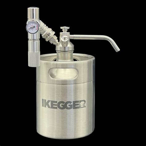 Ikegger 20 Mini Keg System Push Button Tap Dual Gas Reg Any Drink