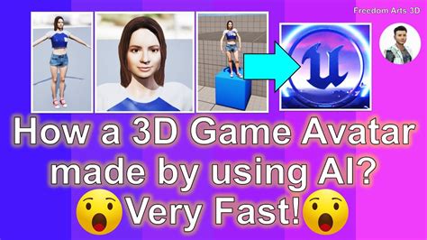How A 3d Game Avatar Made By Using Ai Unreal Engine 54 Character Creator Headshot