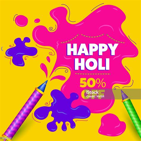스플래시와 피키카리와 추상적 인 다채로운 해피 홀리 배경의 그림 홀리 제공 홀리에 대한 스톡 벡터 아트 및 기타 이미지 홀리