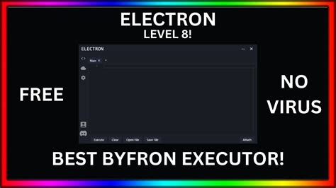 Electron Free Roblox Executor Byfron Bypass Level 8 No Virus Best Byfron Bypass Cheat