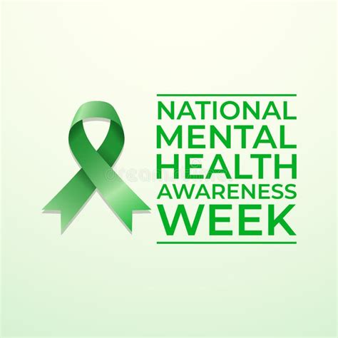 Vector Graphic Of National Mental Health Awareness Week Ideal For