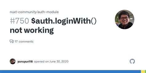 Authloginwith Not Working · Issue 750 · Nuxt Communityauth Module · Github