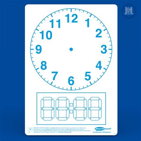 Blank Digital Clock Face