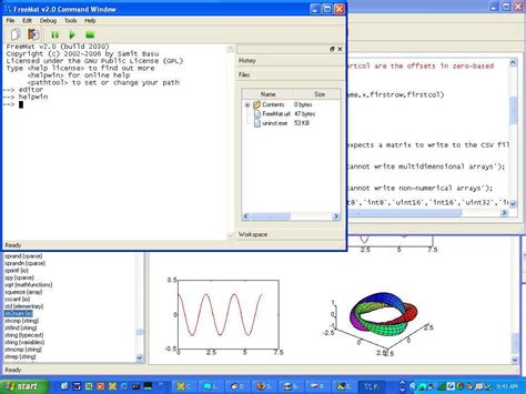 Freemat Open Source Numerical Computing Environment Software