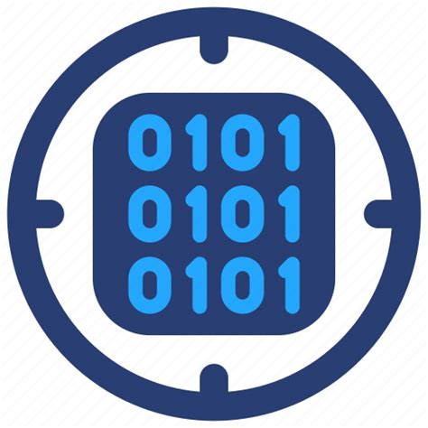 Binary Target Analytical Data Targeted Code Icon Download On Iconfinder