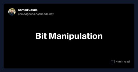 bit manipulation in c