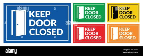 Keep Door Closed Vector