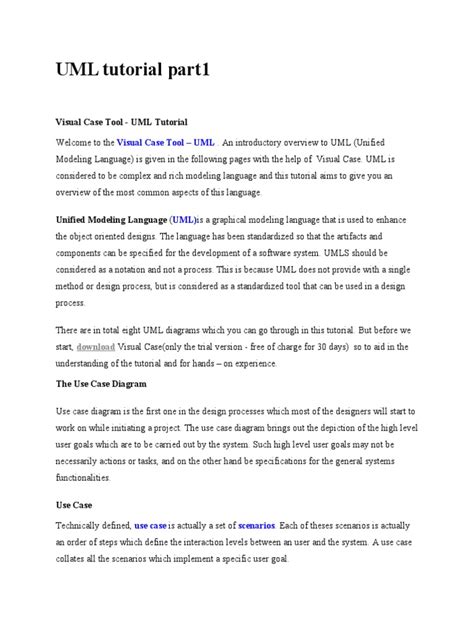 Uml Tutorial Pdf Class Computer Programming Inheritance Object Oriented Programming
