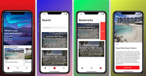 a travel guide app that implements mvvm design pattern using mock api