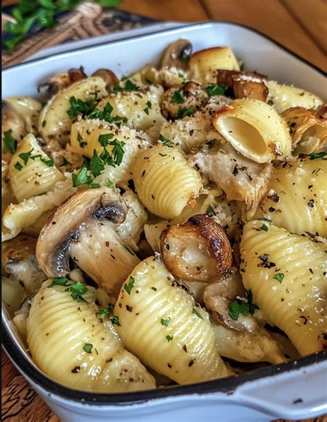Garlic Mushroom Shells Easy Recipes Life