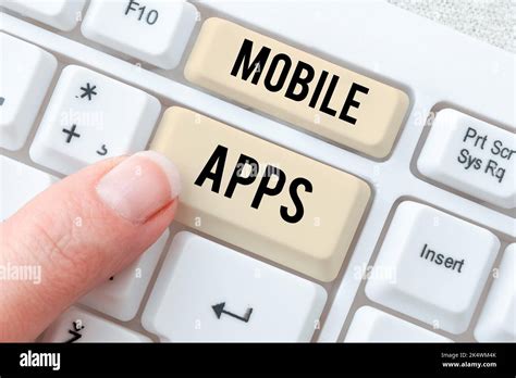 text sign showing mobile apps concept meaning a software application
