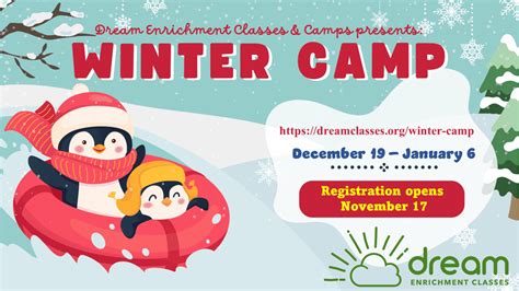 Winter Camps Dream Enrichment Classes