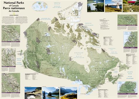 Canada National Parks Map By National Geographic Avenza Maps