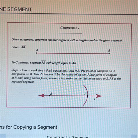 Given A Segment Construct Another Segment With A Length Equal To The