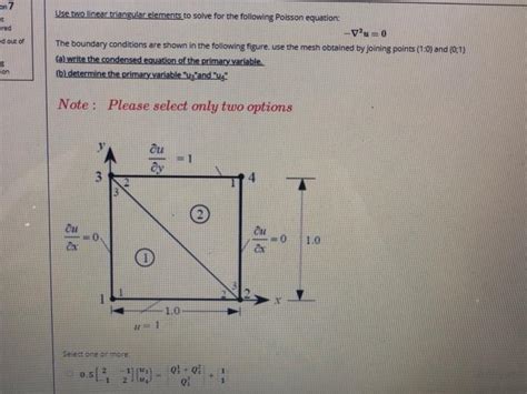 solved on 7 ered ed out of use two linear triangular