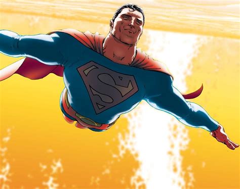 Superman Flying Comic Art