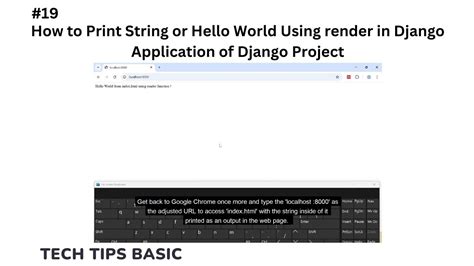 19 How To Print String Or Hello World Using Render In Django