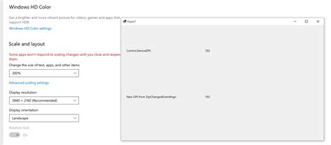 Control DeviceDPI Always Returns In Net Preview Issue Dotnet Winforms GitHub