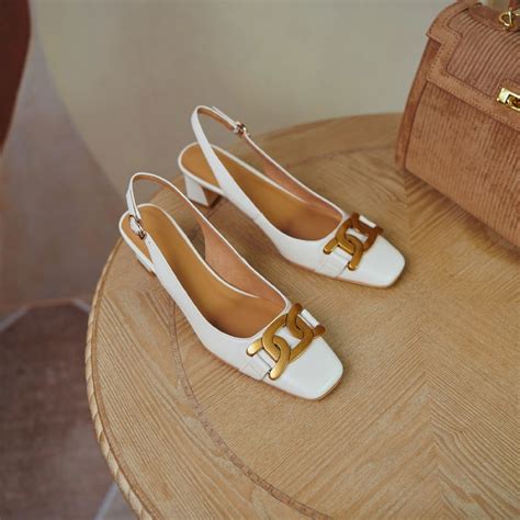 รองเท้าแต่งงาน รองเท ้ าแตะส ้ นสูงผู ้ หญิงแฟชั ่ นสแควร ์ Toe รองเท ้ าเดี ่ ยว Shopee Thailand