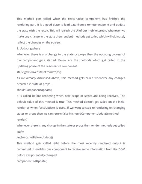 Ppt Understanding Lifecycle Methods Of A React Native Component