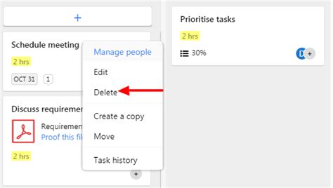 Edit Delete Task Lists And Tasks ProofHub Help Support