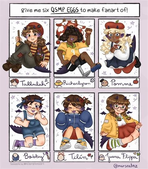 Ovinhos Do Qsmp Fanart Desenhos Satíricos Desenhos De Youtubers