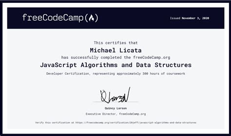 Certification Completed Michaels Blog