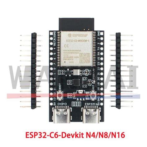 บอร์ดหลักสำหรับ Arduino บอร์ดพัฒนาชนิด C อินเตอร์เน็ตบลูทูธ Esp32 C6 Esp32บอร์ดหลัก Esp32 C6