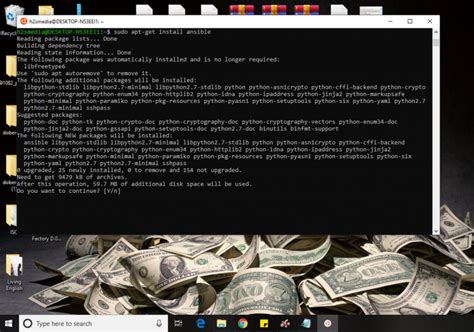 how to install ansible on windows 10 h2s media