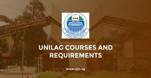 List of UNILAG Courses and Requirements - AJLS