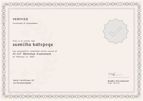 susmitha kattepogu on linkedin iot ai makeskilled coursecompletion